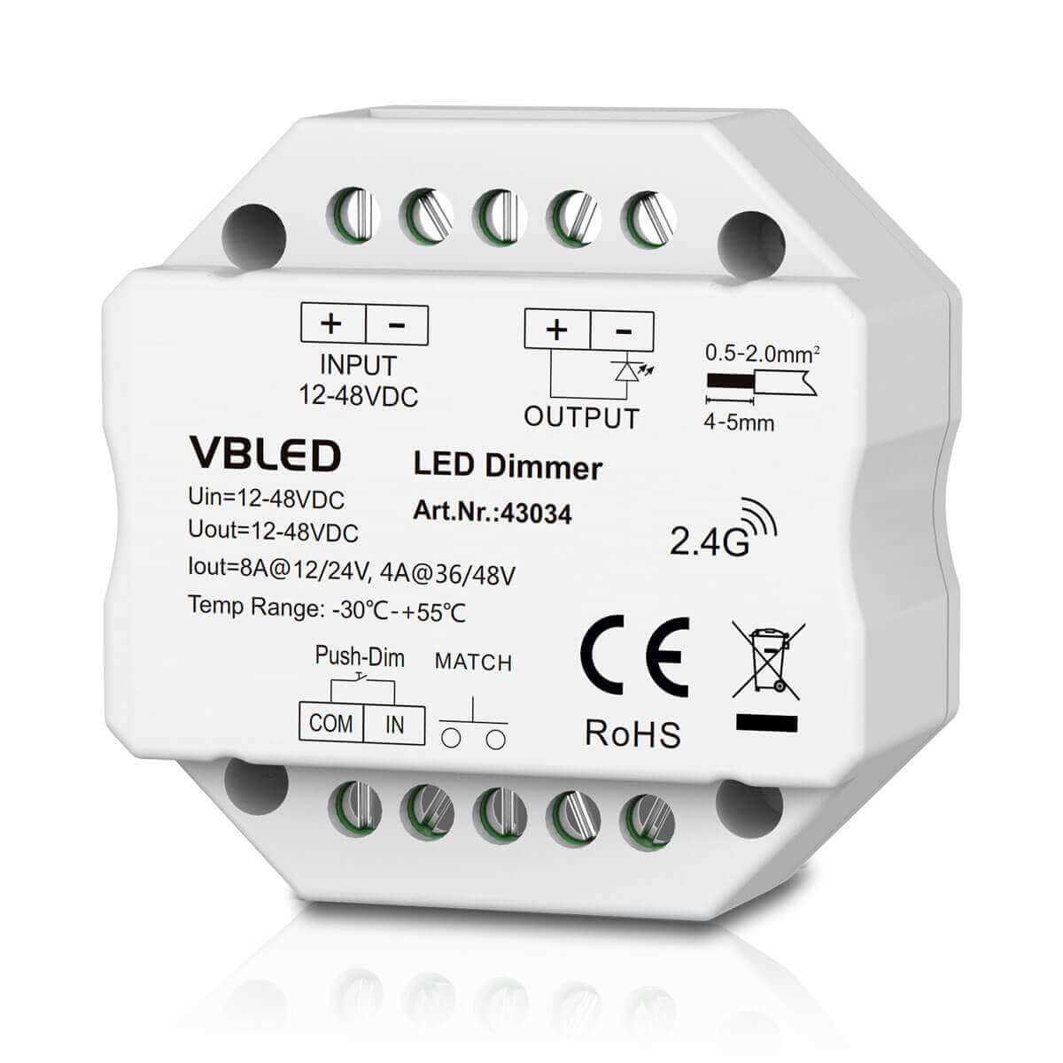 VBLED LED "INATUS" Dimmer - 12-48V DC - 2,4G | VBLED